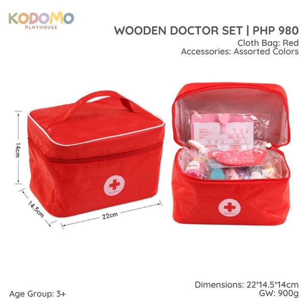 Kodomo Playhouse Wooden Doctor Playset – About Moms and Baby